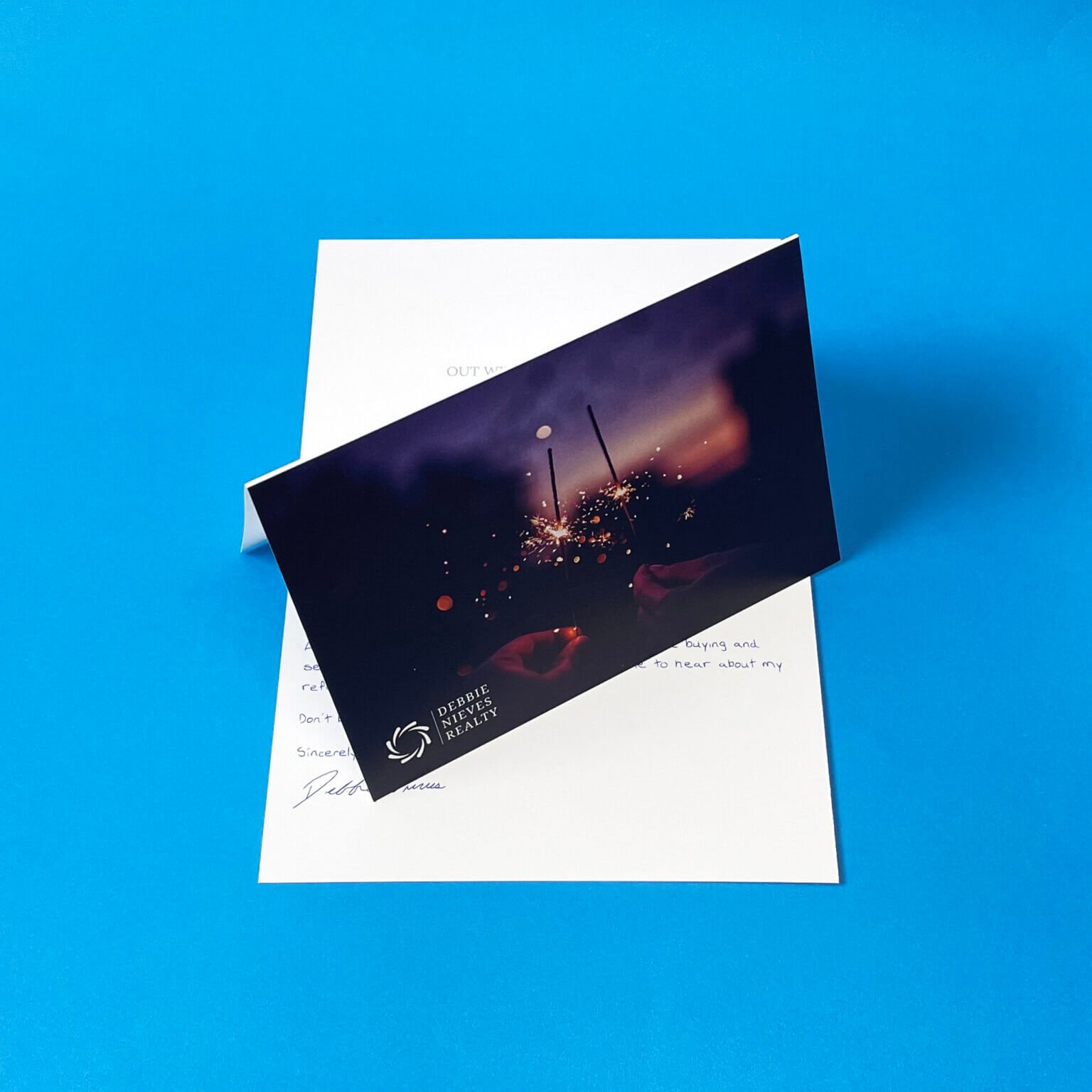 Examples of Postalgia's handwritten cards and envelopes