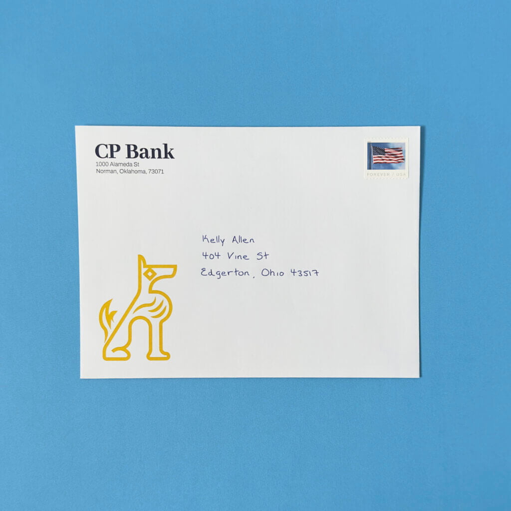 Examples of Postalgia's handwritten cards and envelopes